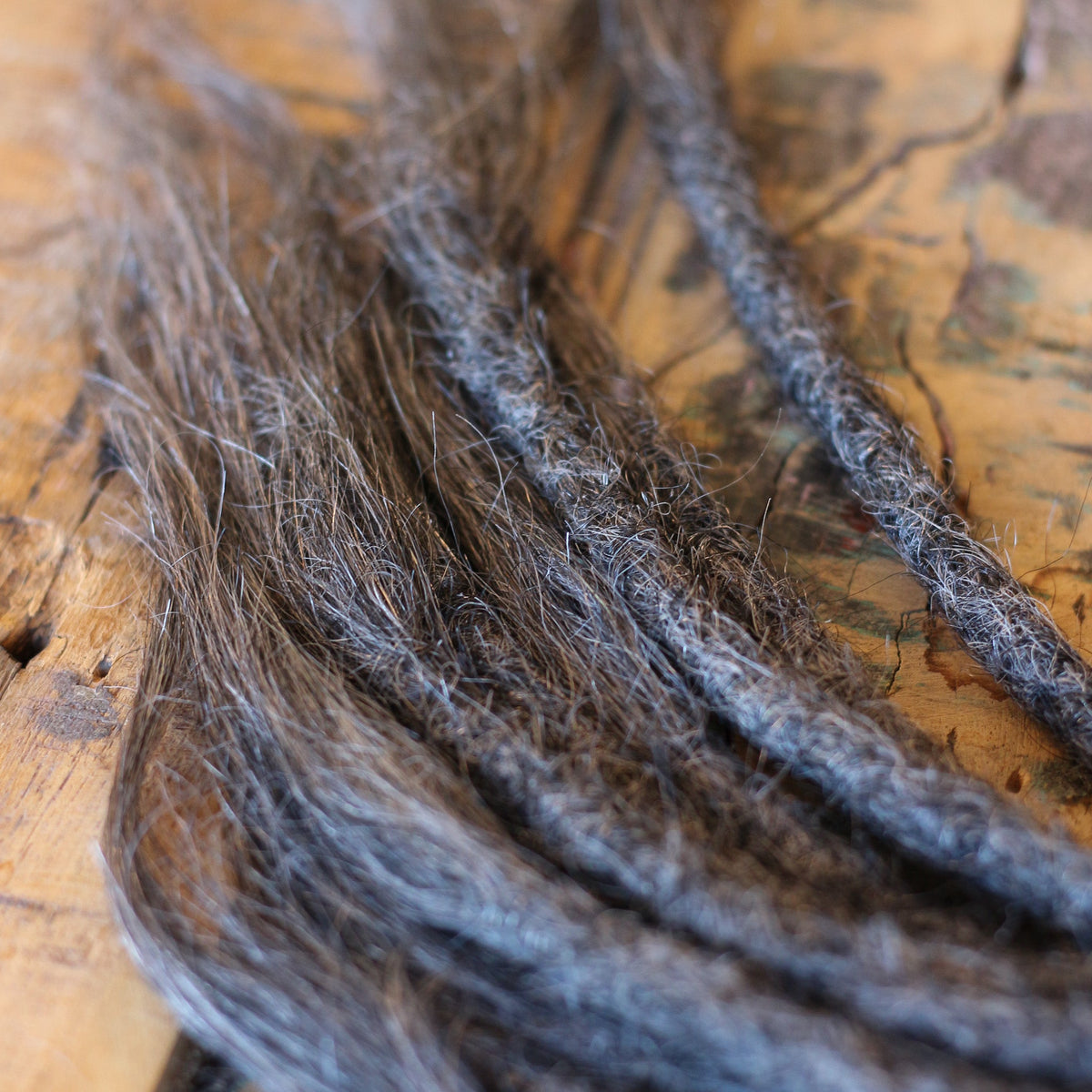 SE (Single Ended) Human Hair Dreadlocks - Salt n Pepper